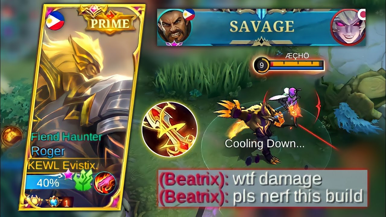 ROGER NEW UPDATE "OLD BUILD" IS BACK!! AUTO SAVAGE(MUST TRY) | MLBB ...