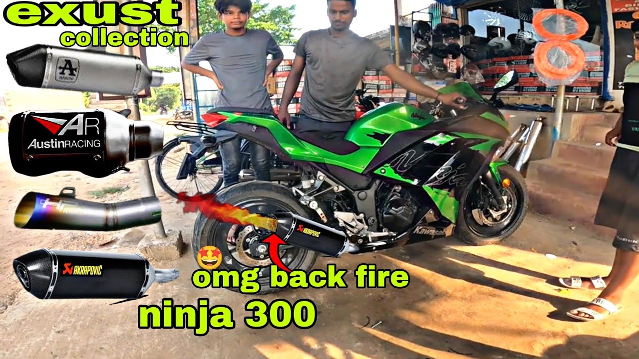 finally apni Ninja modify ho gayi itni sari exhaust collection - YouTube