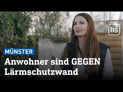Lärmschutz – Anwohner in Münster lehnen geplante Wände der Bahn ab | hessenschau