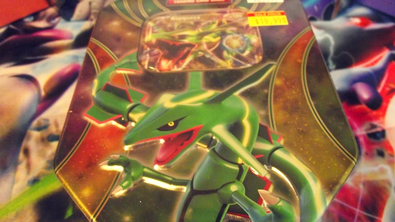 Opening up a XY Rayquaza EX Tin! - YouTube