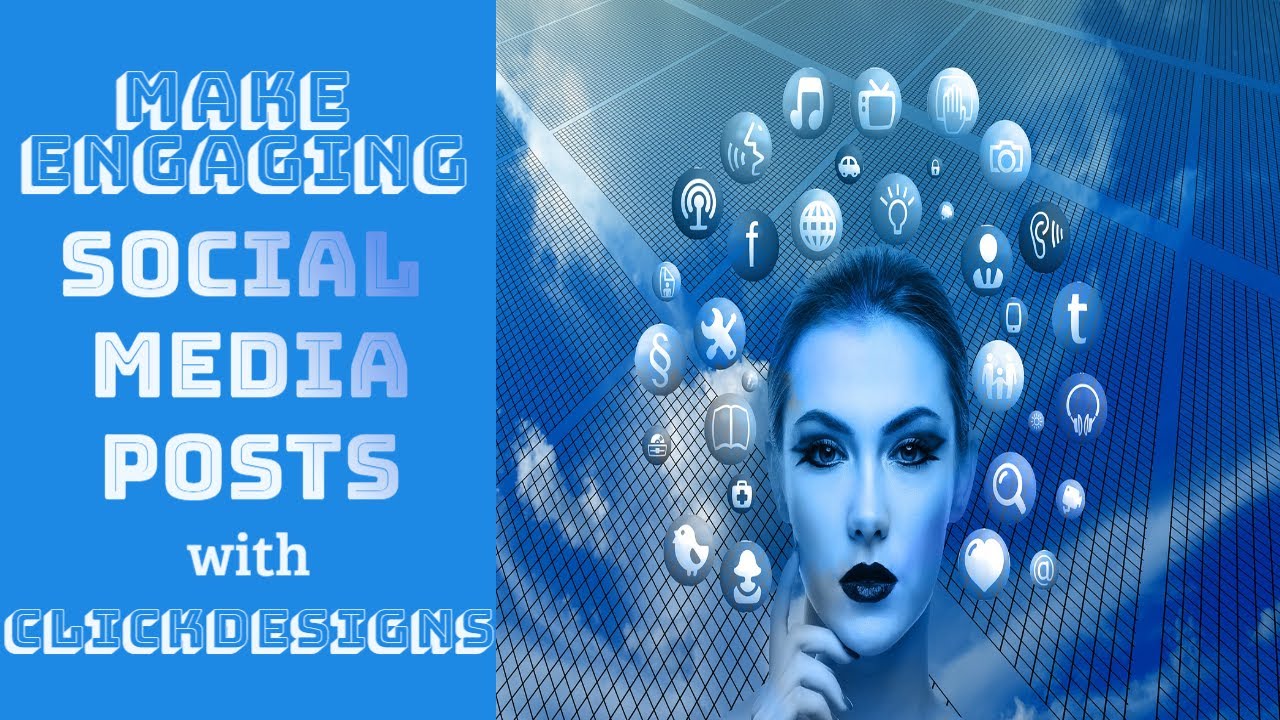 How To Make Engaging Social Media Posts With ClickDesigns - YouTube