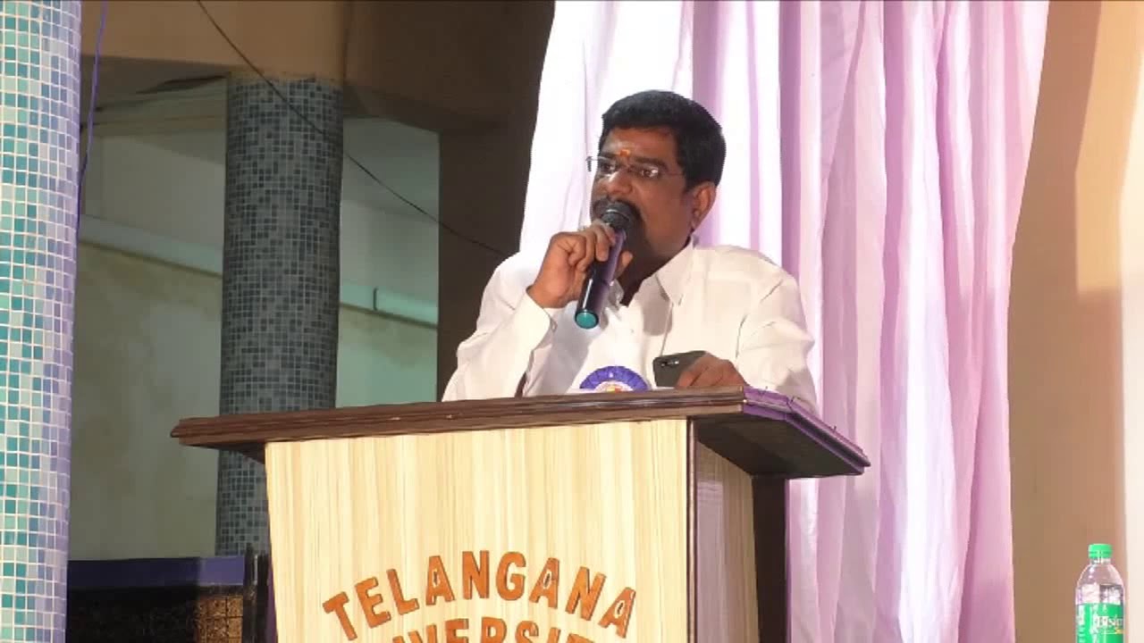 Mahathi Ramesh BSP & sreeja (UOH)speeches in Telangana University ...