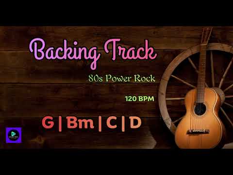 Backing Track | 80s Power Rock | BPM 120 | G major