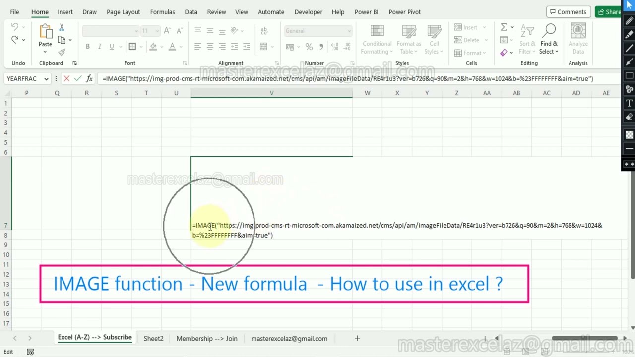 IMAGE New Formula In Excel How To Use Image Function YouTube IMAGE New Formula In Excel How To Use Image Function YouTube