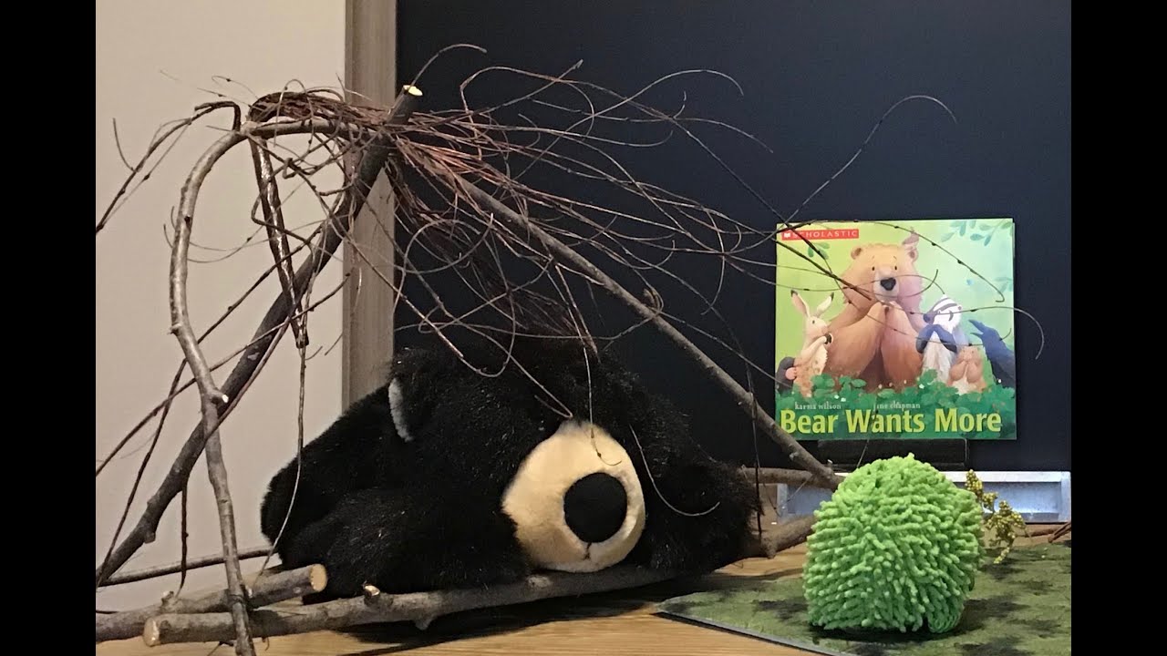 Storytelling based on the book: Bear Wants More by Karma Wilson - YouTube
