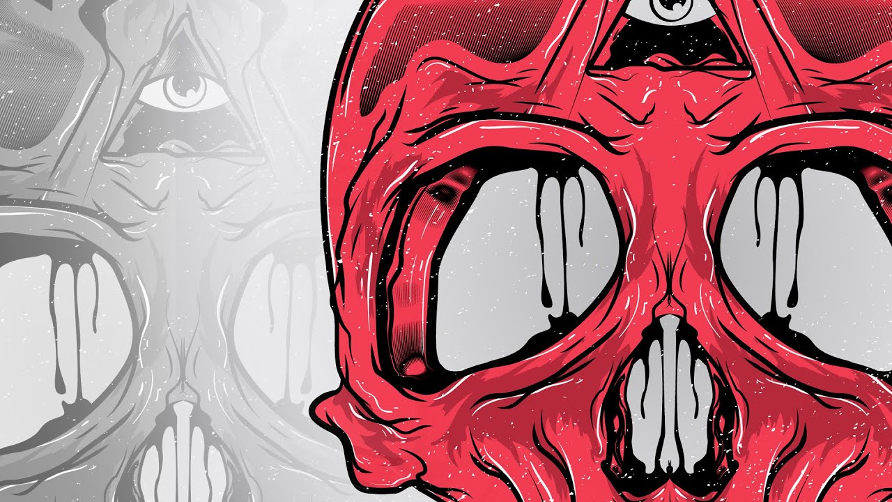 Skull | Illustrator Speed Art - YouTube