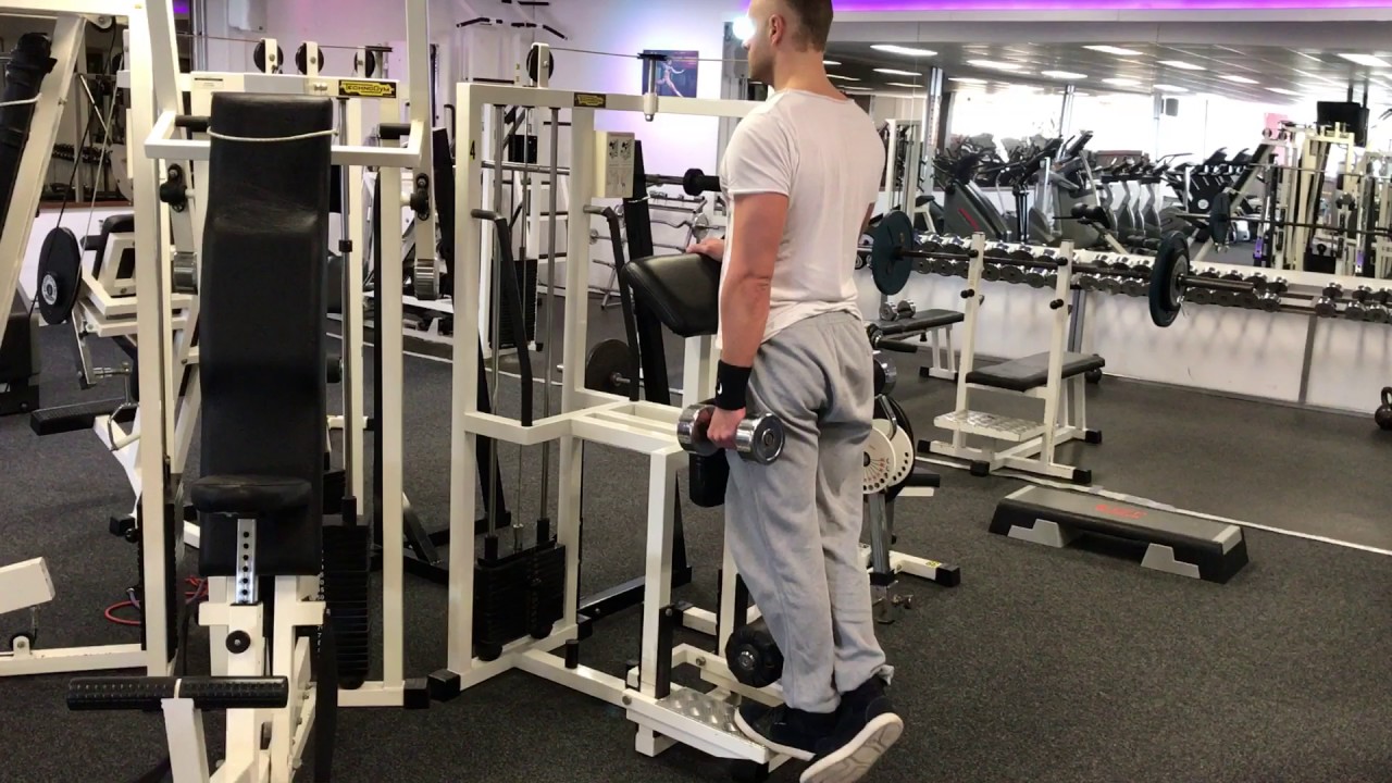 Unilateral calf raise - YouTube