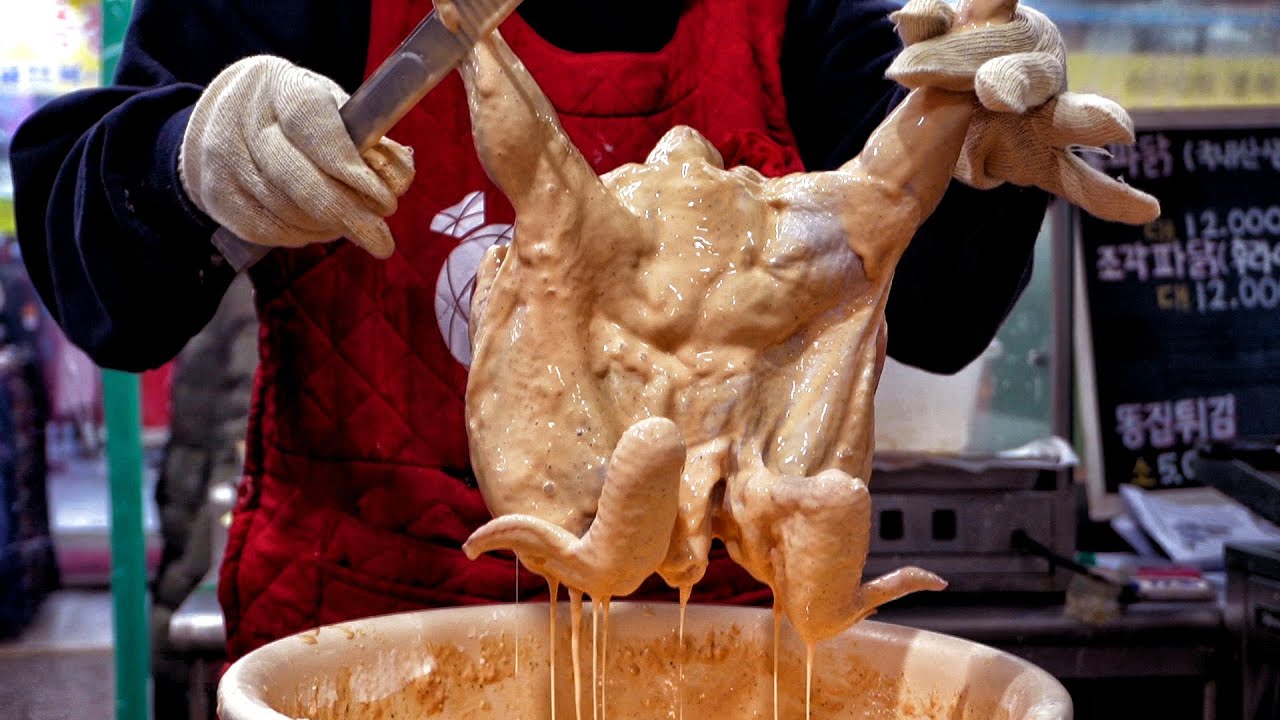 재오픈 한 달 만에 하루 200개 팔리는 파닭!! 파와 함께 먹는 통닭치킨 / Whole chicken with plenty ...