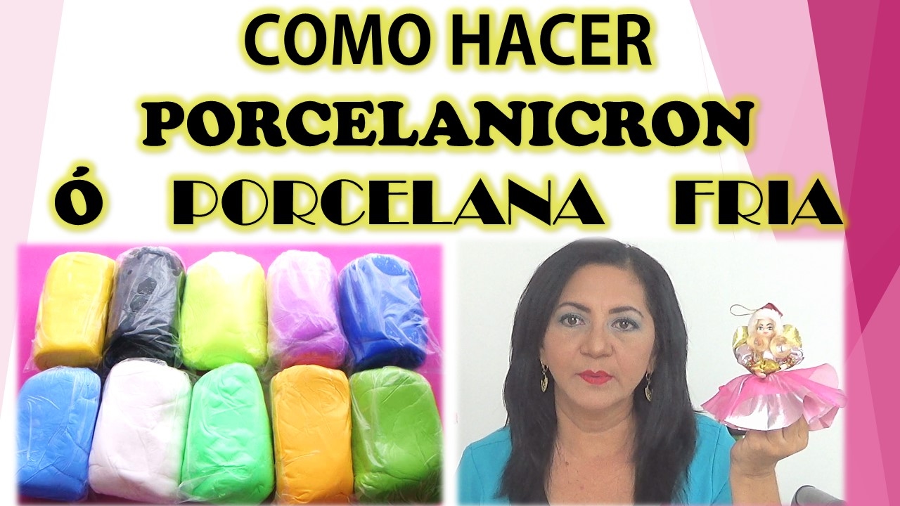 Como hacer Porcelanicron en casa facil, COLD PORCELAIN - MANUALIDADES ...