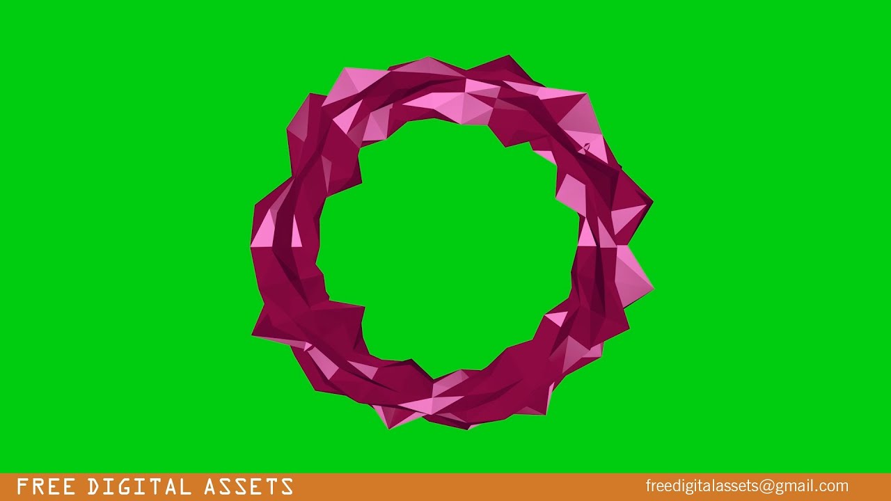 Free Abstract Ring Animation Green Screen - YouTube