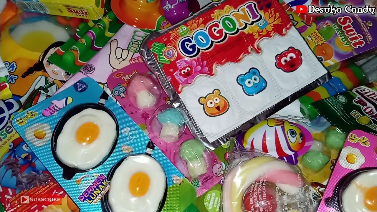 Some Lot's of Candies - Egg Jelly Candy Jamur Candy Gogoni Fruit Jelly ...