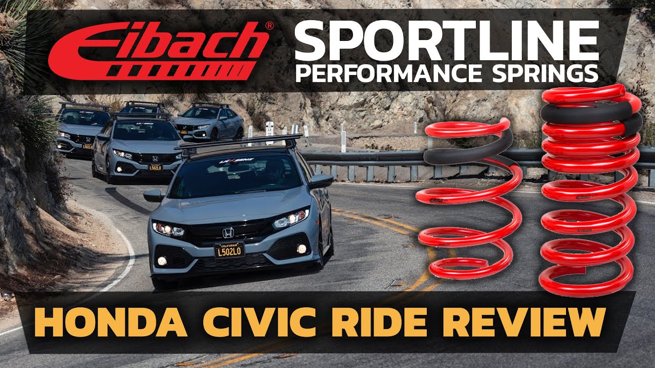 Eibach Sportline Performance Springs Honda Civic Ride Review - YouTube