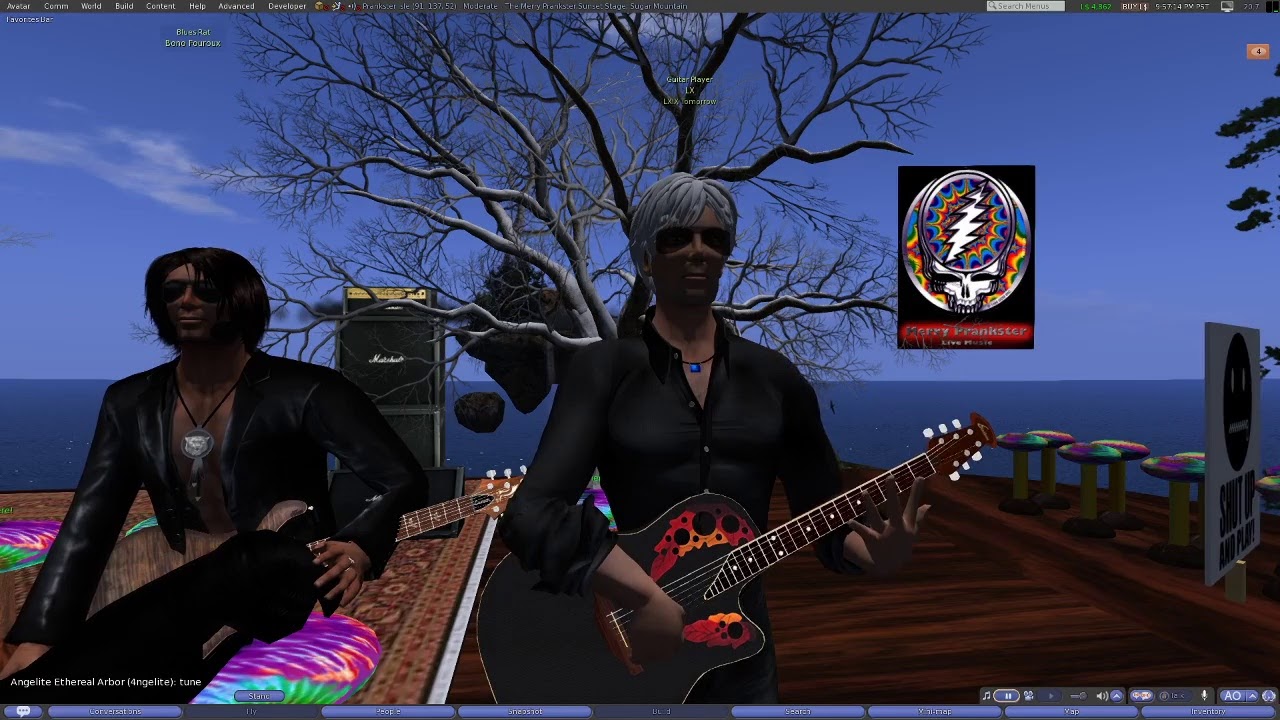 Second Life Music at Merry Pranksters - YouTube