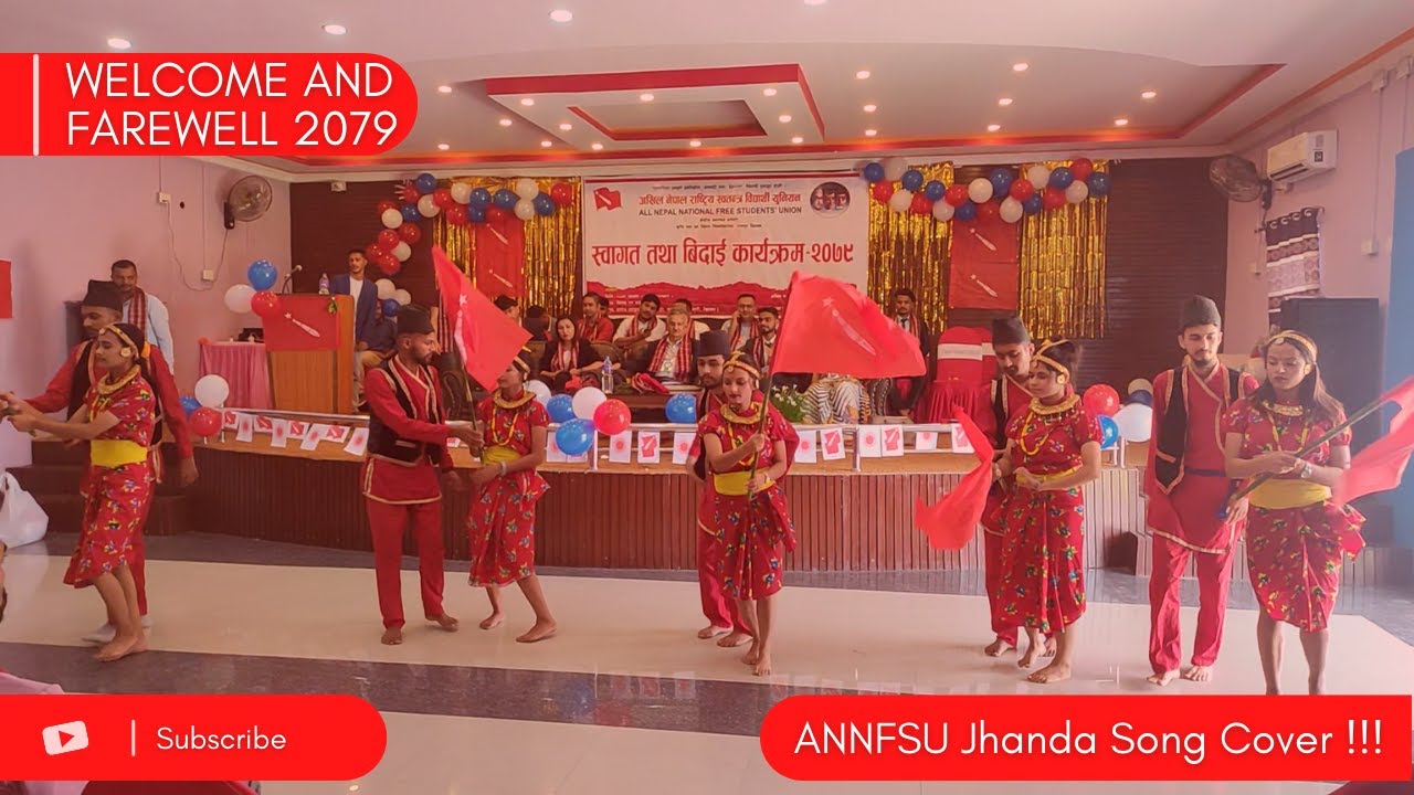 |ANNFSU Jhanda Song| |Welcome and Farewell 2079| - YouTube