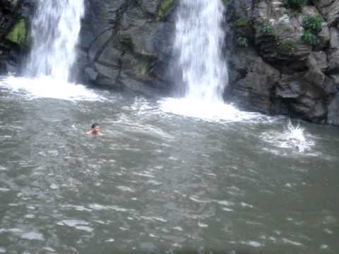 Glenn a.k.a. Tarzan waterfall jump.