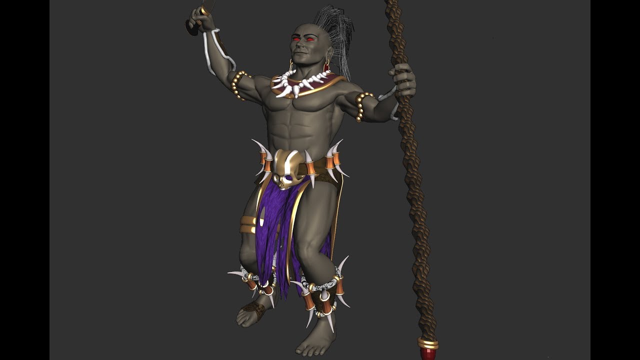 Blender - Heroes III Shaman Model 3D - YouTube