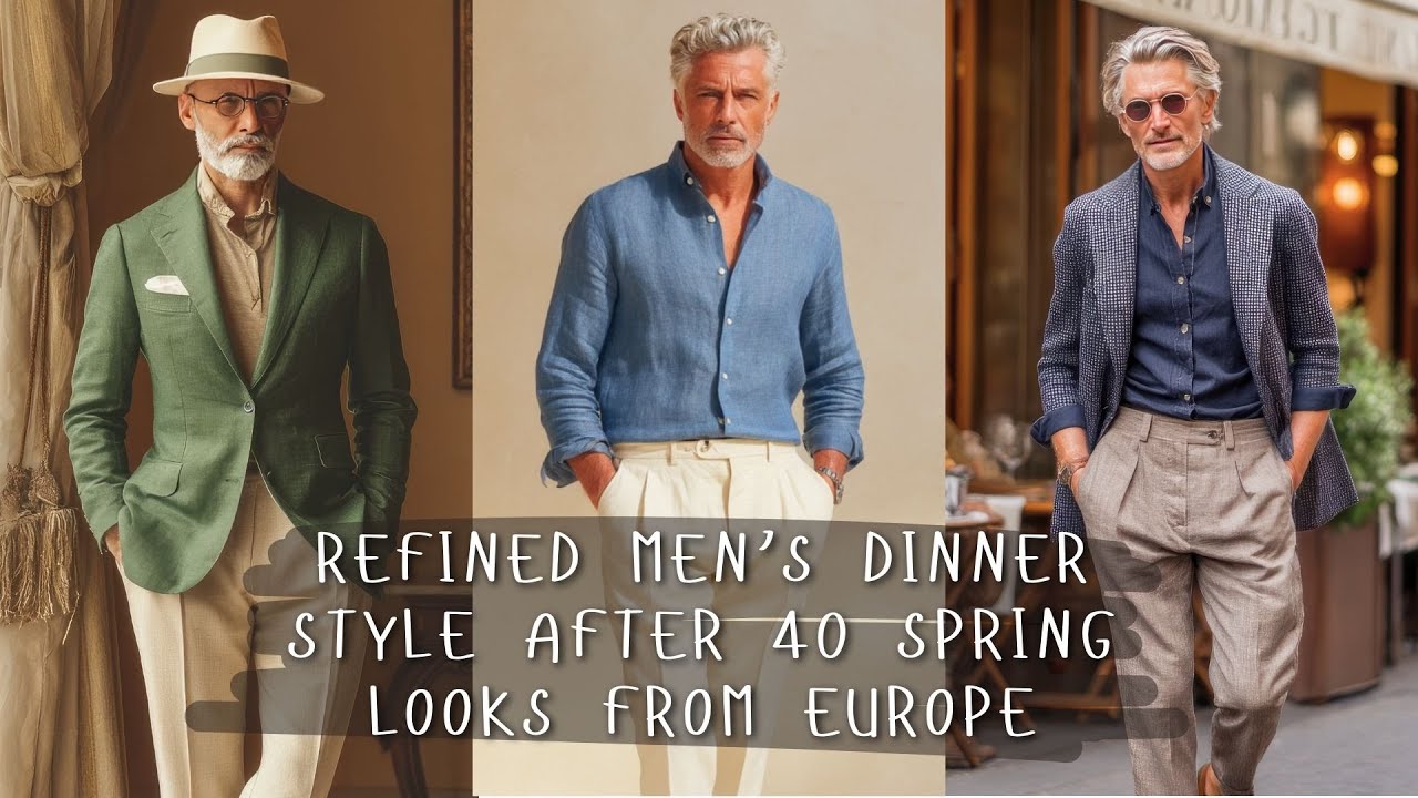 Refined Men’s Dinner Style After 40 Spring Looks from Europe - YouTube