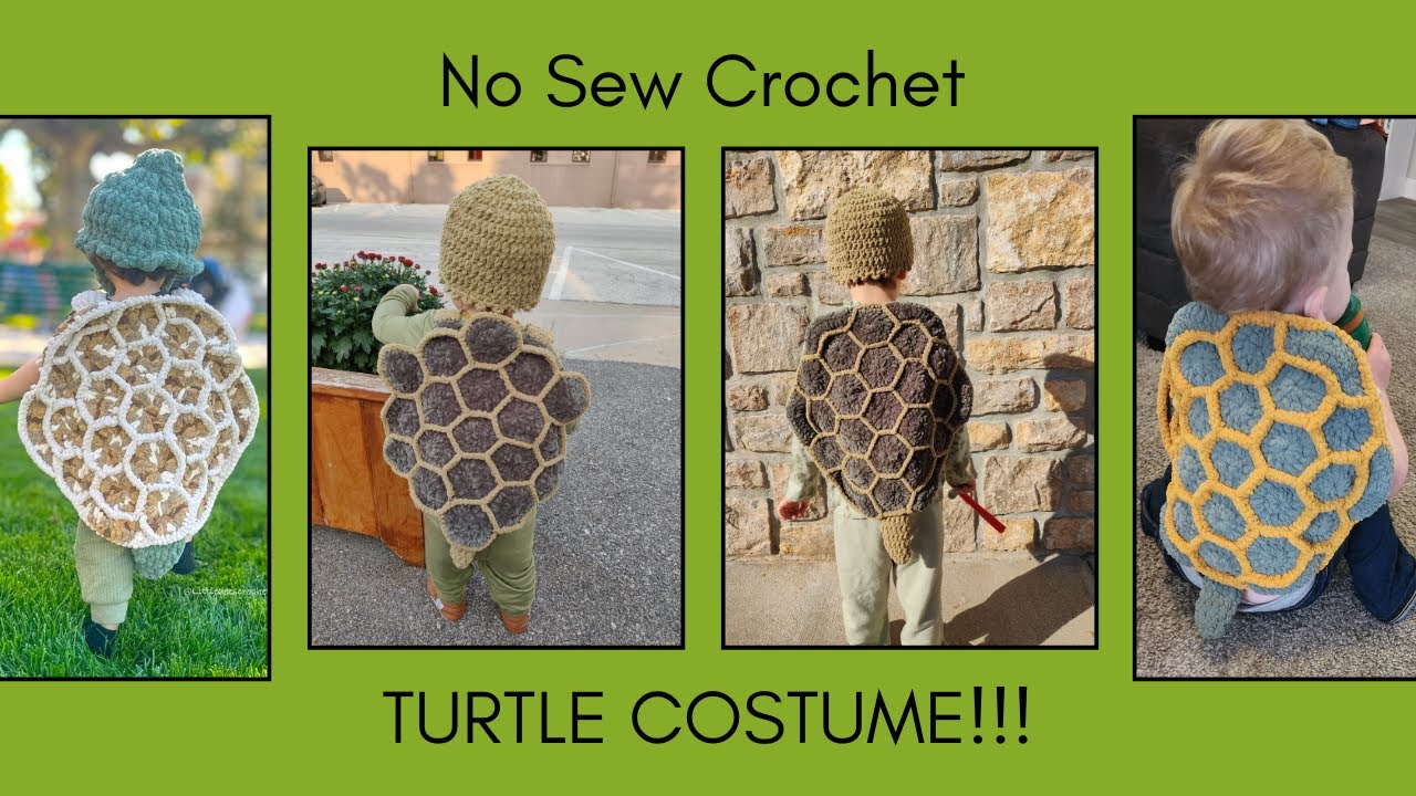 Crochet Turtle Costume | NO SEW - YouTube