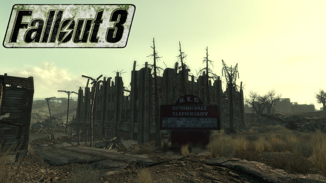 Exploring the Abandoned Town of Springvale | Fallout 3 part 2 - YouTube