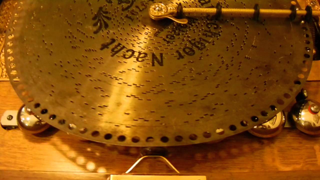 Polyphon Music Box Style 48 14inch Disc with Bells 1902 - YouTube