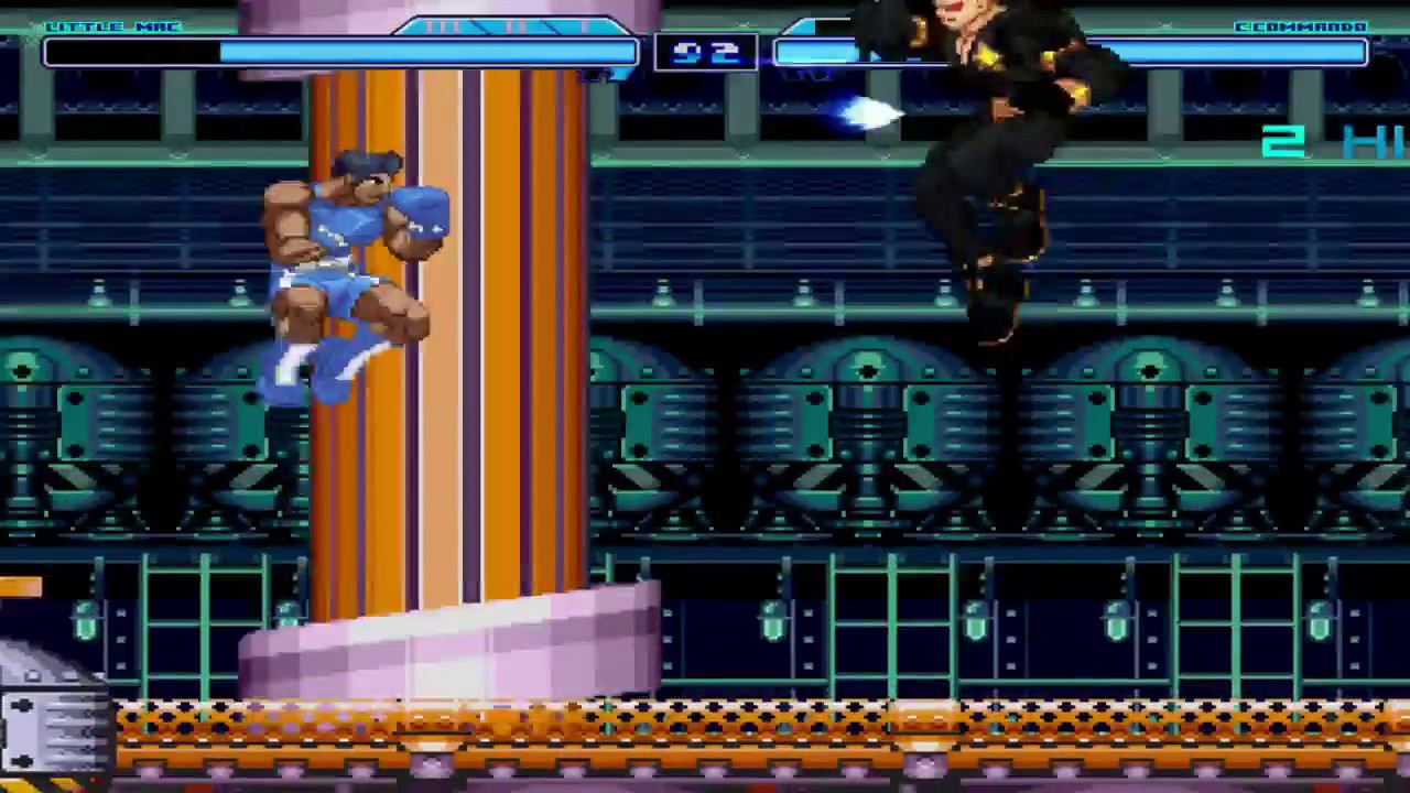 Mugen battle Little Mac vs Captain Commando - YouTube