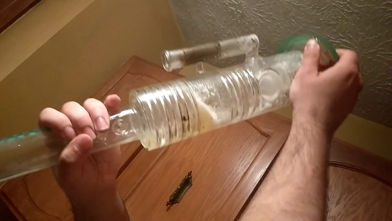 Drinking Beer from a Bong after Bong Hit - YouTube