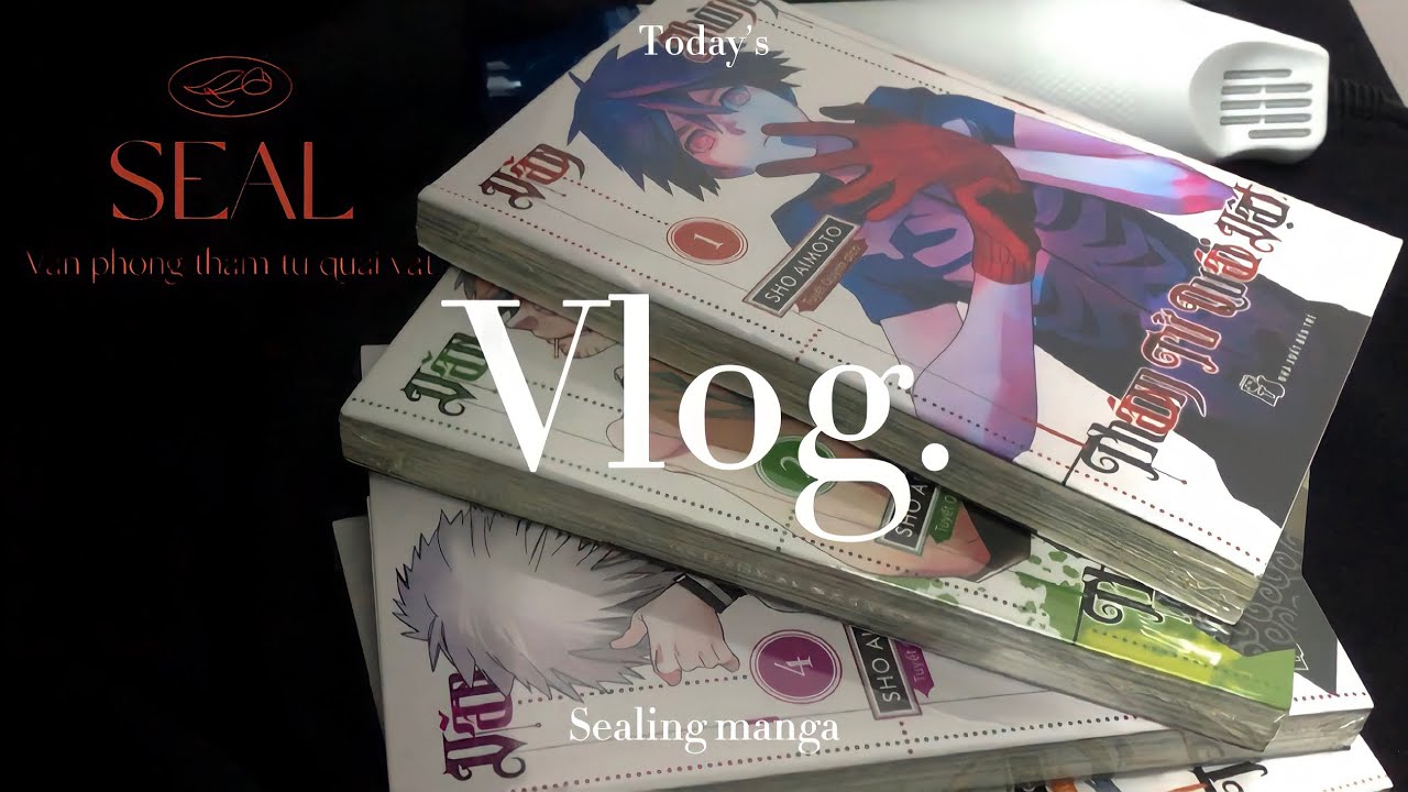 [VLOG] Hôm nay mình seal Manga Kemono Jihen 1-4 (Văn phòng thám tử quái ...