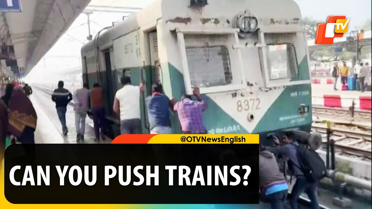 Video Shows People Pushing Train At Bareilly Station, Railway Officials ...