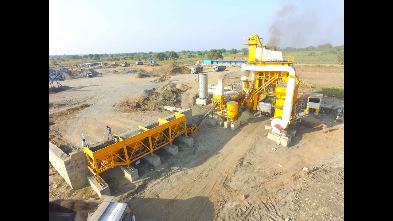 Himalaya Asphalt Batch Mix Plant Working Video | Road Construction ...
