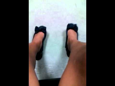 How to play with your feet in the waiting room