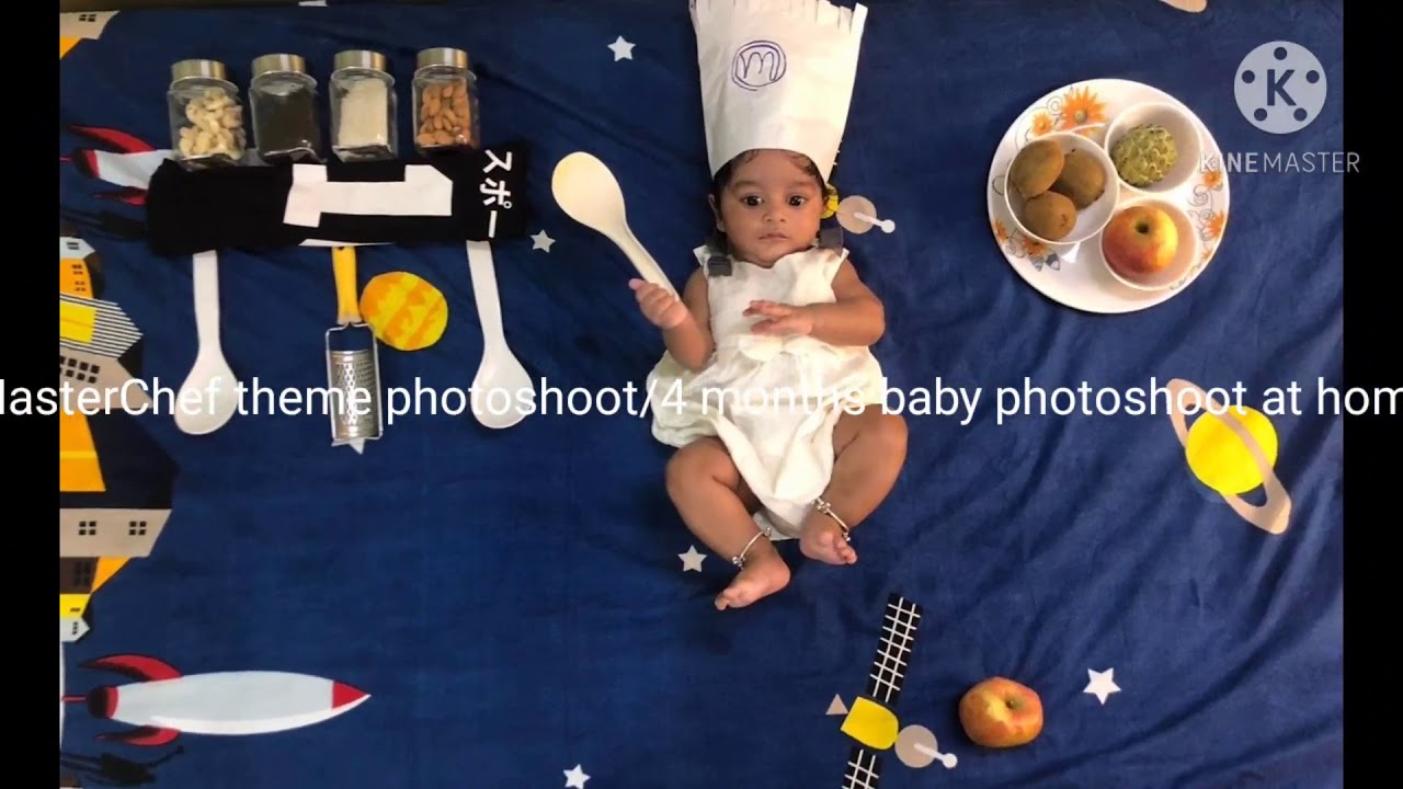 MasterChef theme baby photoshoot at home - YouTube