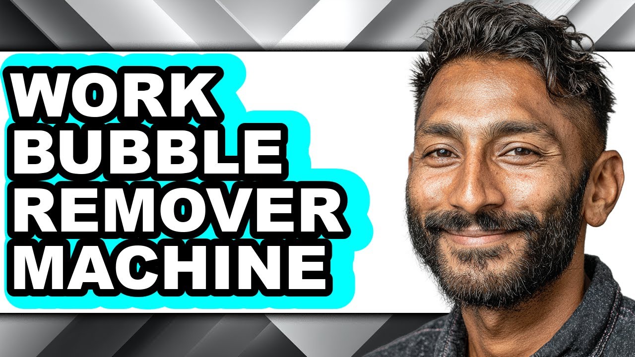 How to Work Bubble Remover Machine (Only Way) - YouTube