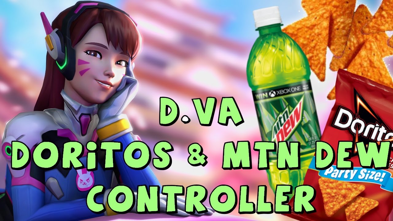 Playing D.VA with Doritos and Mountain Dew Controller (Twitch ...