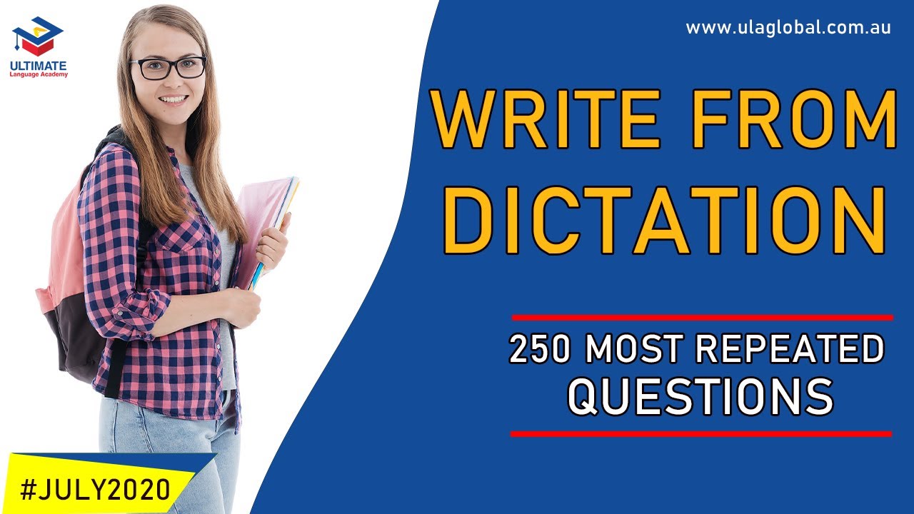 PTE - Write From Dictation practice with answers | July 2020 | 250 Most ...