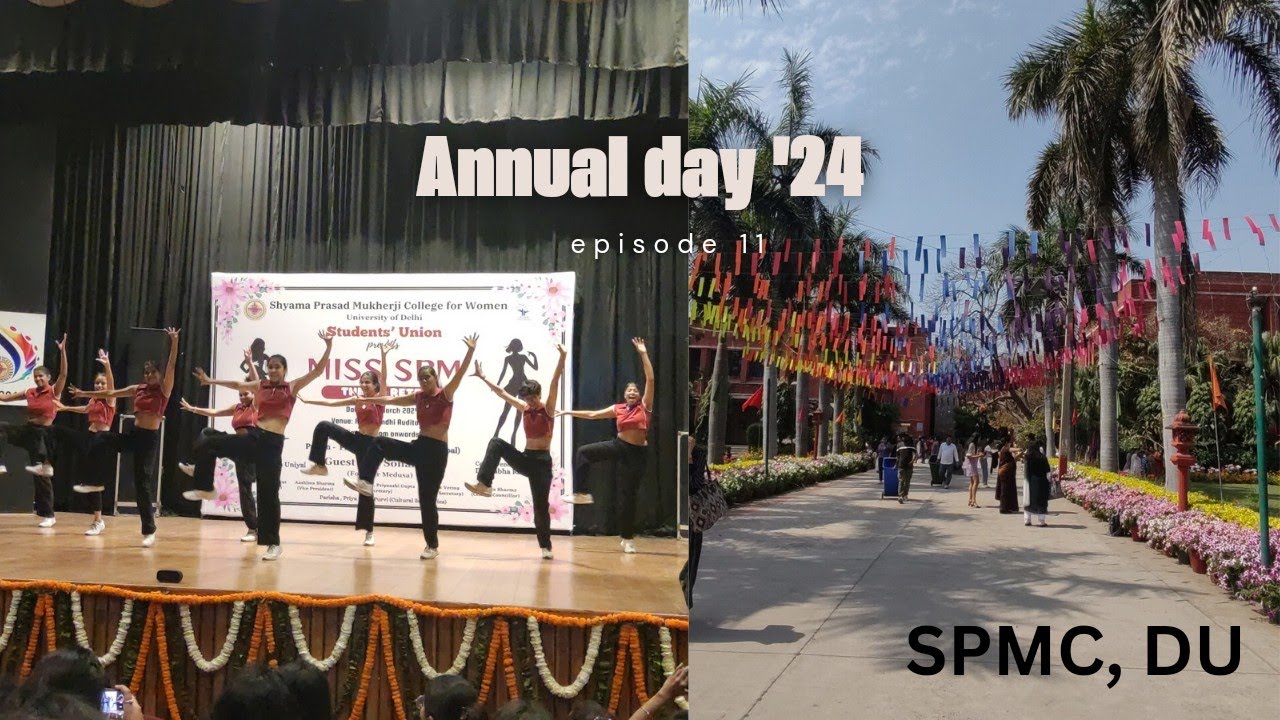 Annual day , SPMC, DU || college vlog #trending #annualfunction #vlogs# ...