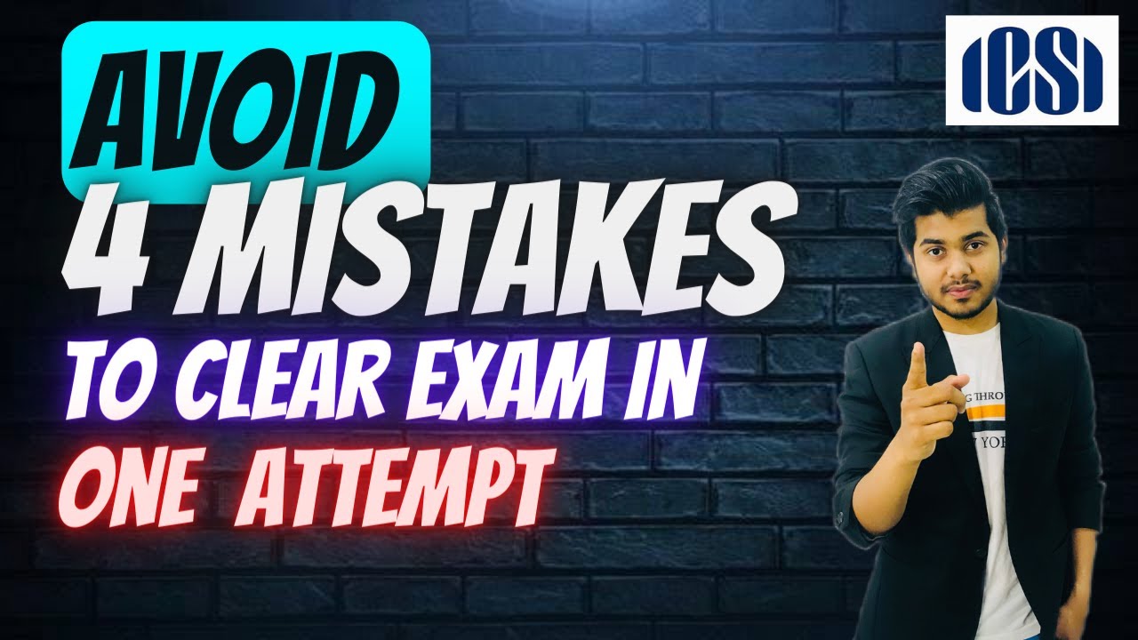 4 Mistakes to Avoid for Clearing Exam in One Attempt - YouTube