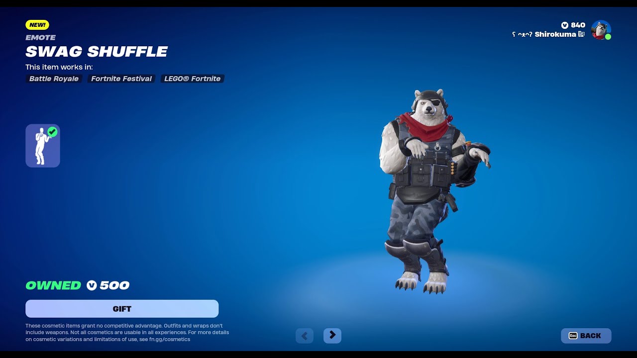 New Swag Shuffle Emote - Fortnite Emotes (May 7, 2024) - YouTube
