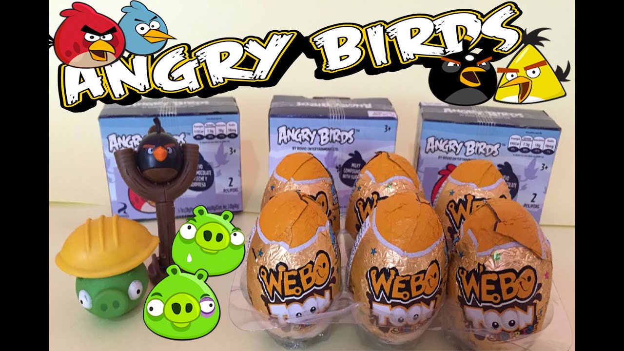 Angry Birds Easter Eggs with Toys Huevitos Sorpresa Bad Piggies ...