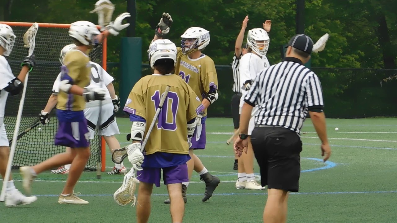 Brown goal Smithsburg/Patterson Mill boys lacrosse 1A state final 05/22 ...