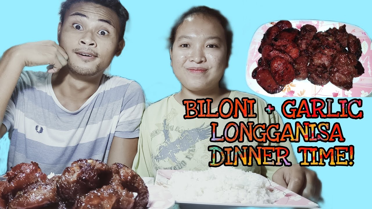 Baloni At Garlic Longganisa for Dinner Time (Yummy!) | Jhatian Mukbang ...