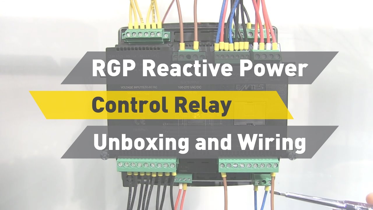 RGP Reactive Power Control Relay - Unboxing and Wiring - YouTube