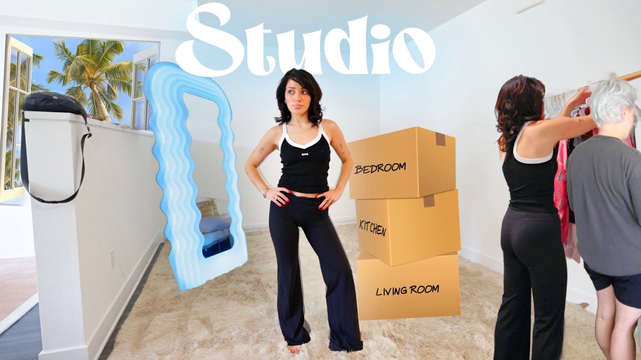 MOVING INTO MY *studio* APARTMENT in LA 🌴📦 - YouTube