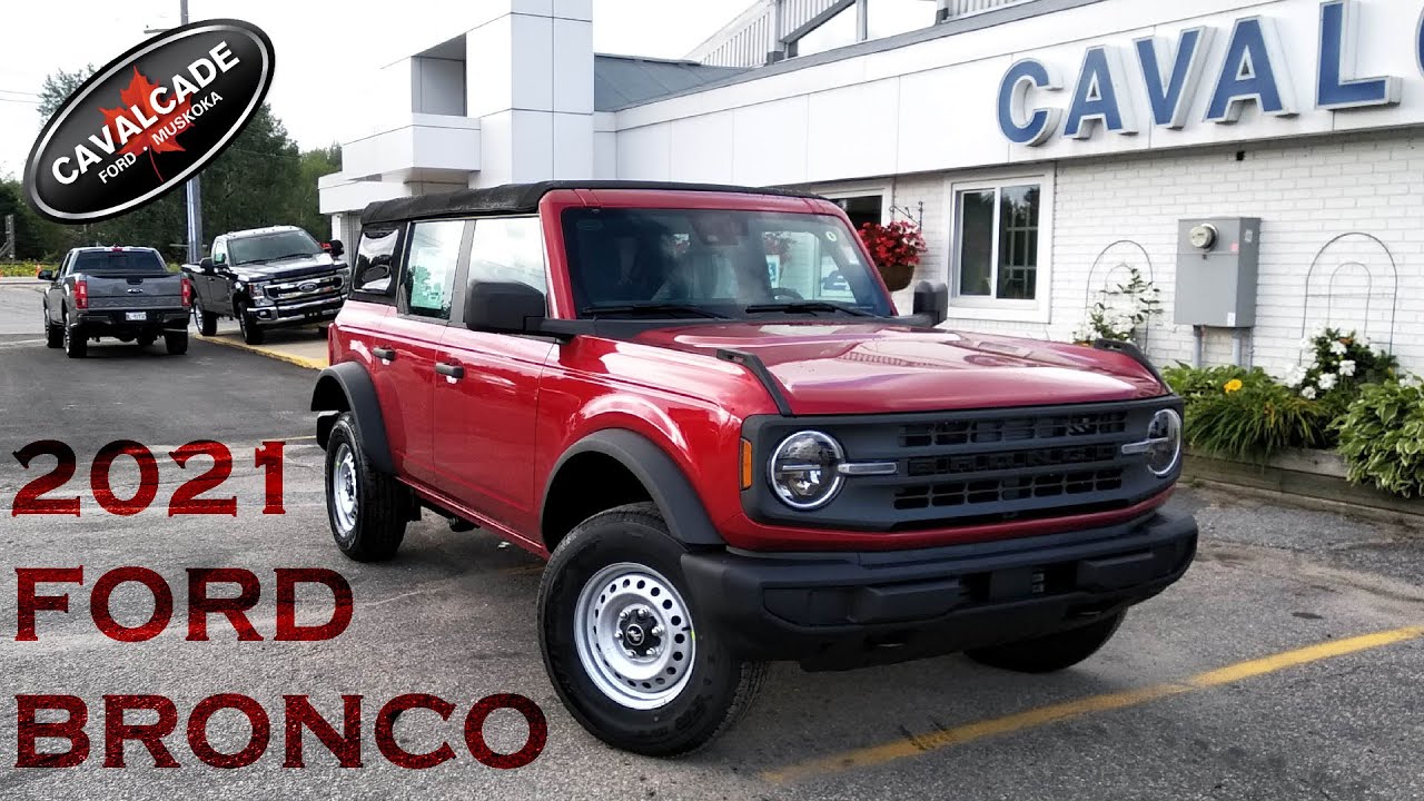 2021 FORD BRONCO BASE - Rapid Red Tinted - YouTube