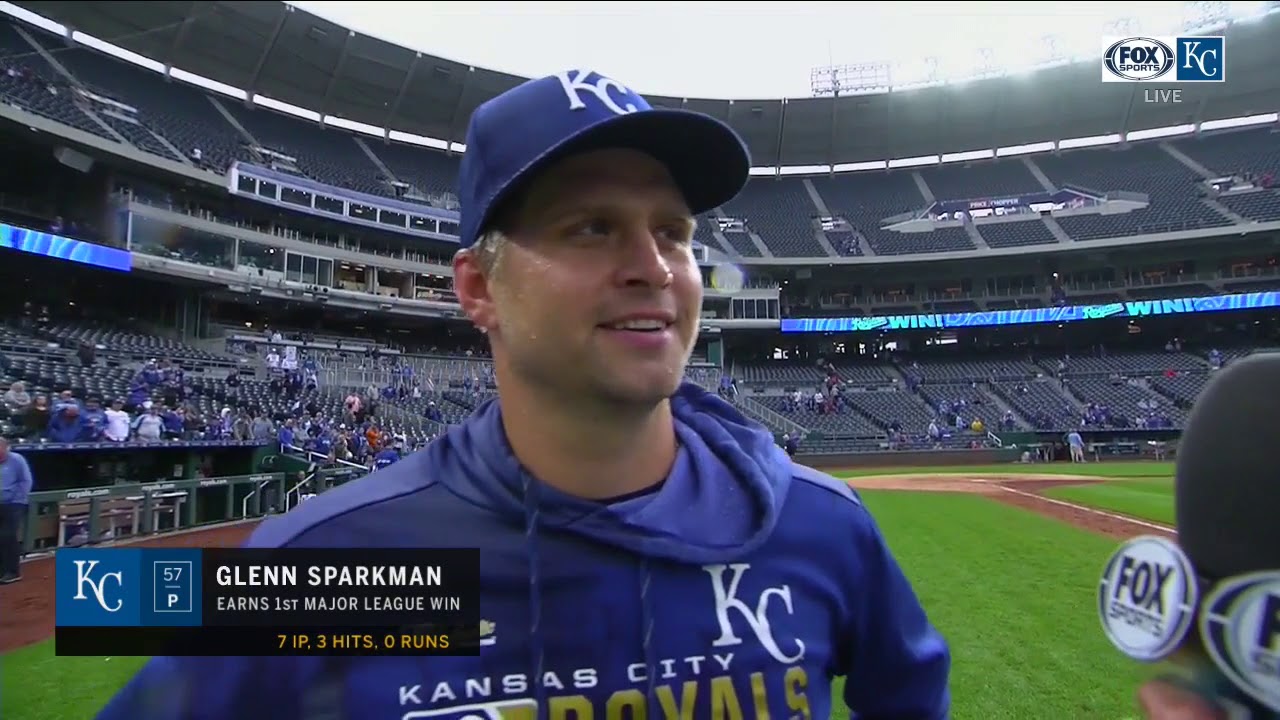 Glenn Sparkman after first MLB win: "I wouldn't have it any other way ...