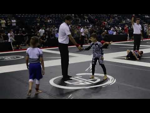 7 year old - JJ World League American Open Stockton 6/25/22 Nazary Perkov Grey belt NoGi # 1 ...