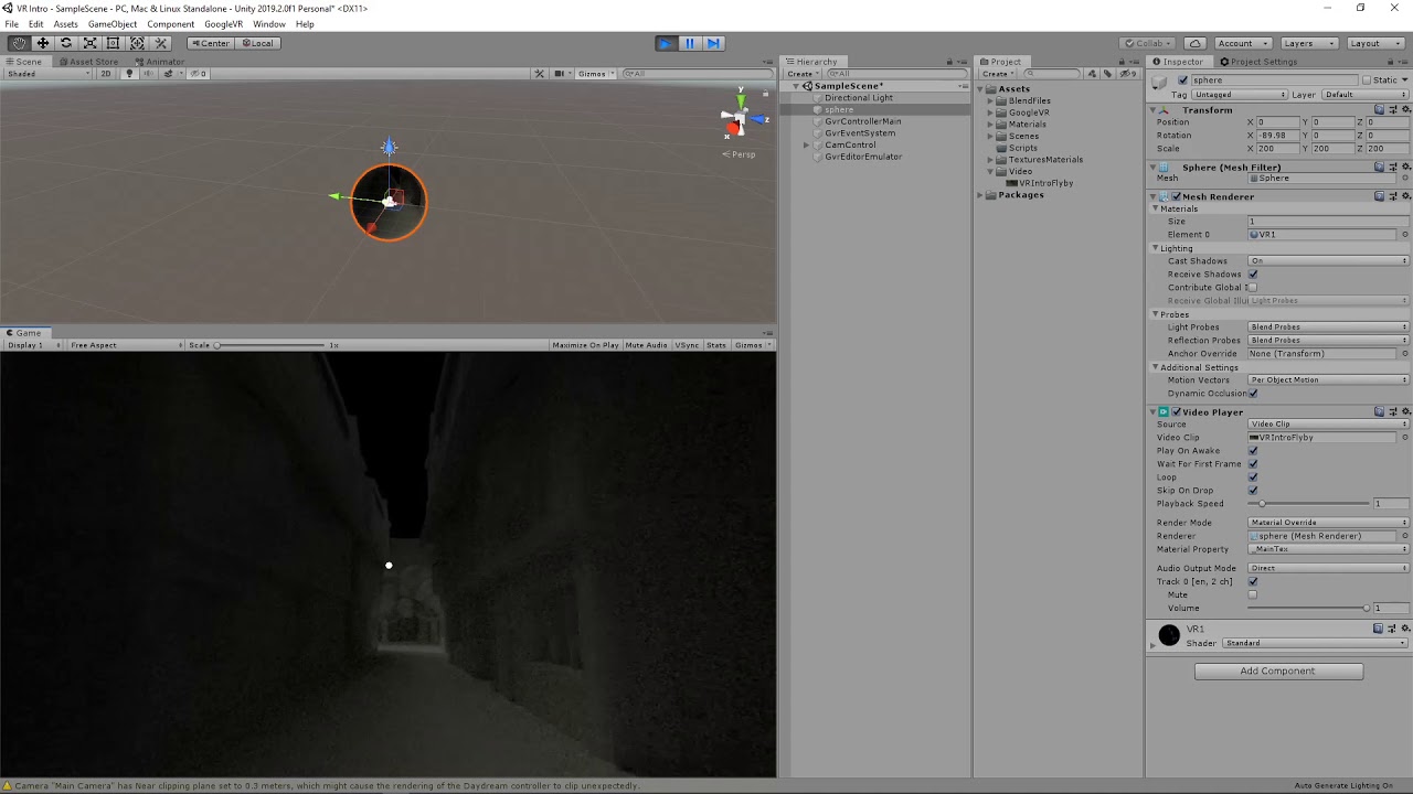 Class14 VR Video & Basic Gaze Input - YouTube