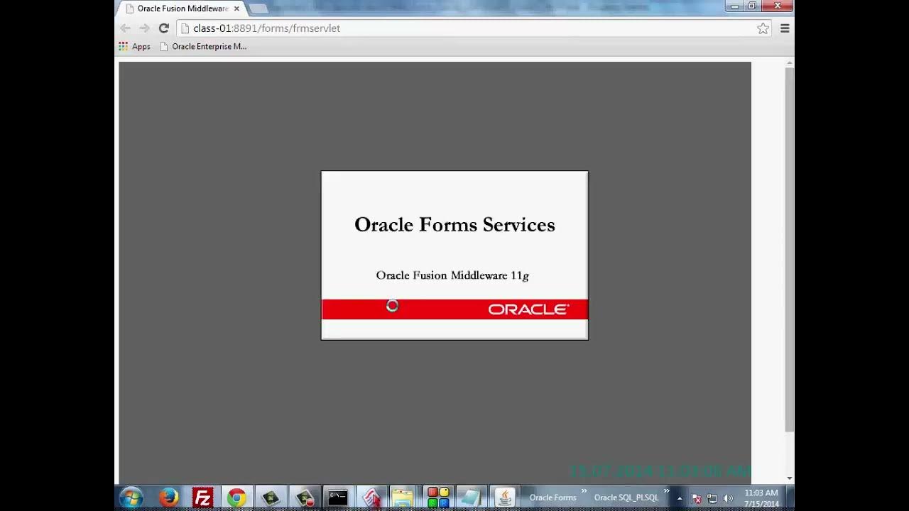 Forms Class02 oracle 11g tutorial - YouTube