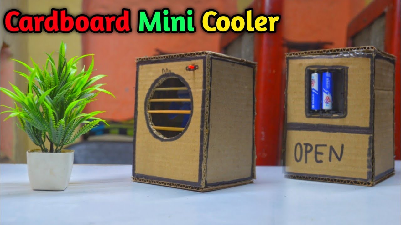 How To Make Cardboard Cooler At Home #cooler #cardboard #homemade - YouTube