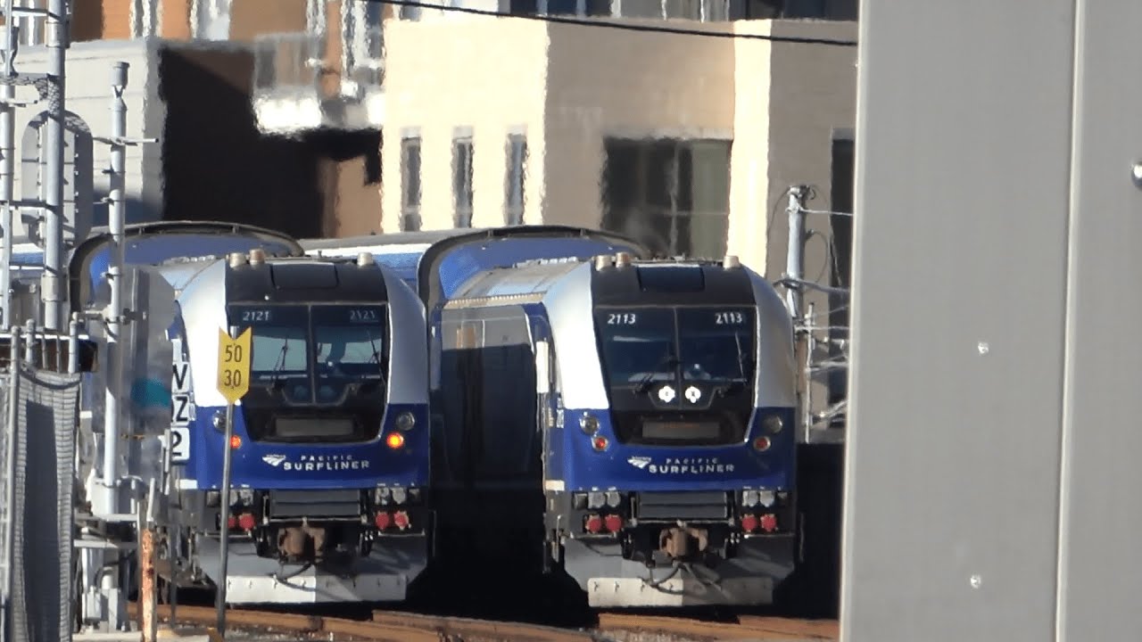 Amtrak Pacific Surfliner, Coaster, tons of Meets, Downtown San Diego CA ...