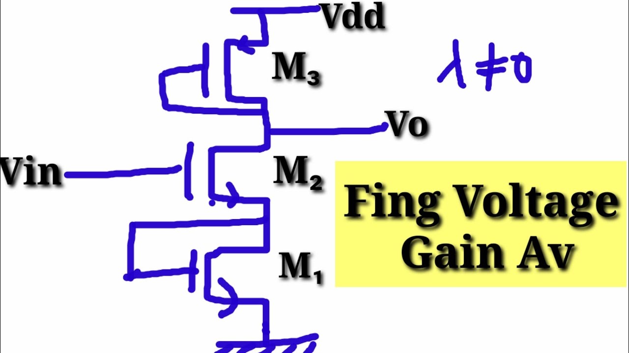 Analog Circuit Lecture 88/ Numerical On MOSFET Voltage Gain - YouTube
